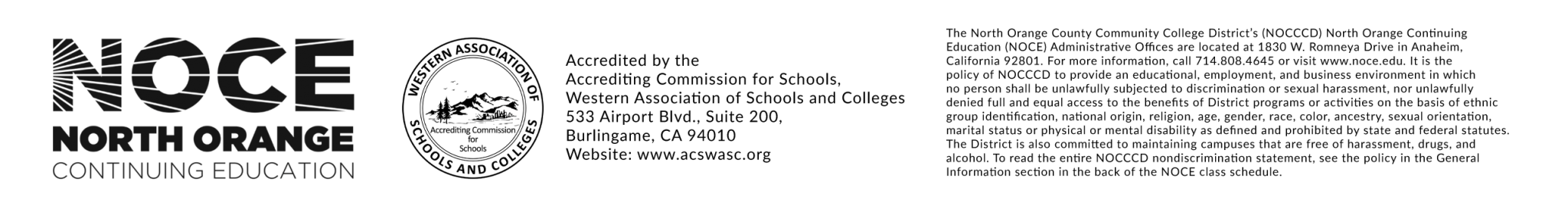 NOCE Brand - North Orange Continuing Education