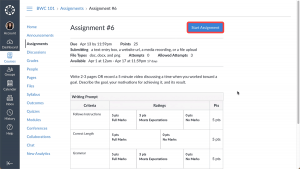 How to Upload Assignments in Canvas - North Orange Continuing Education