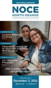 Class Schedule - North Orange Continuing Education